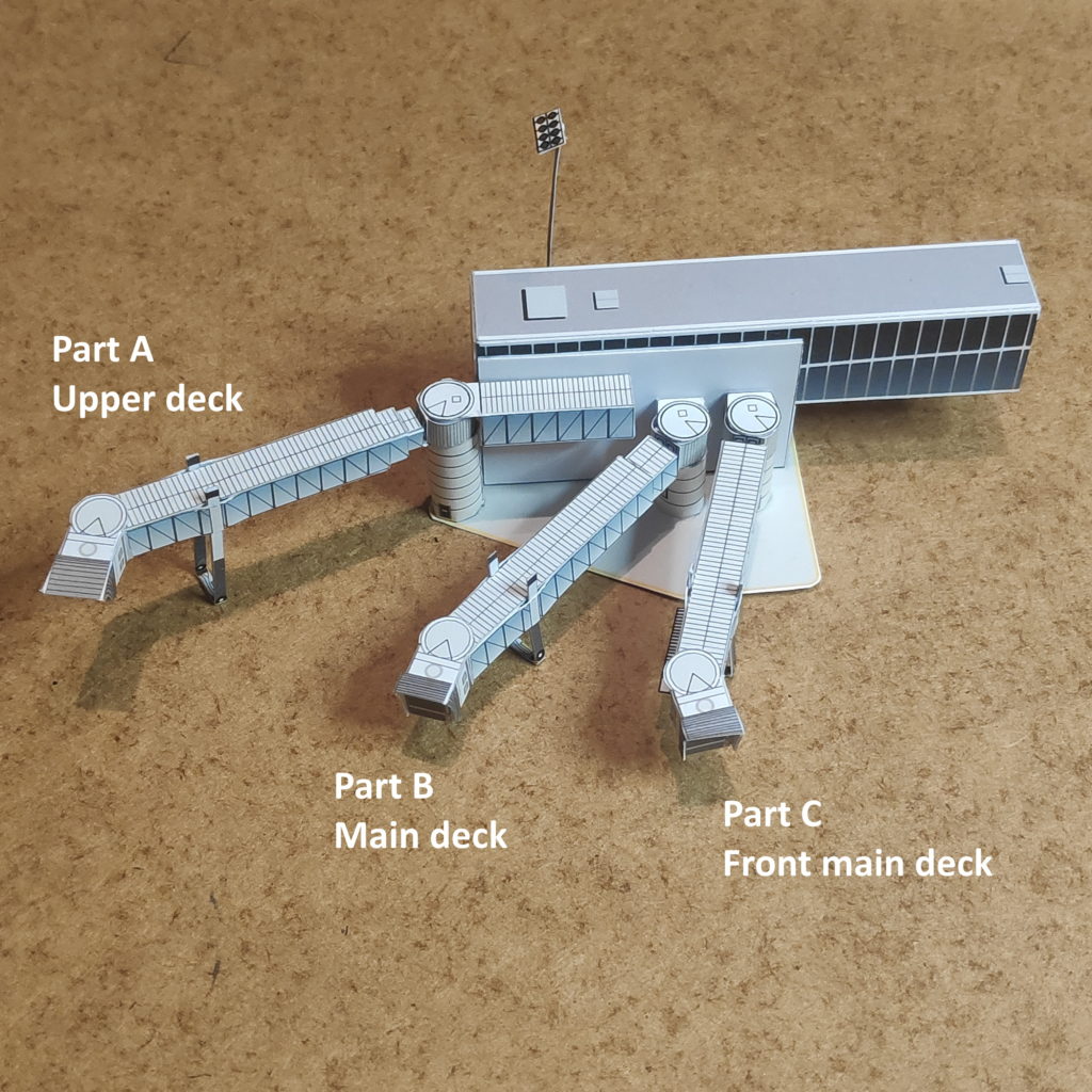 Instructions for A380 triple jetway - Paris Airport Diorama